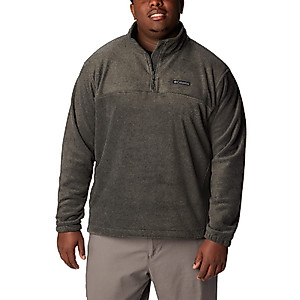 Columbia Men's Steens Mountain Half Zip Fleece, Charcoal Heather, Large