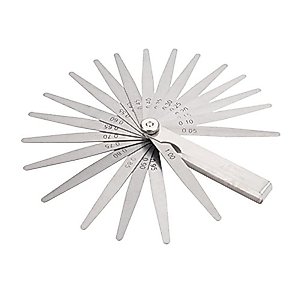 20 Blades Feeler Gauge, Universal Stainless Steel Feeler Gauge, Gap Measuring Tool/Metric Imperial Measure Hand Tool for Repairing, Checking Valves,etc