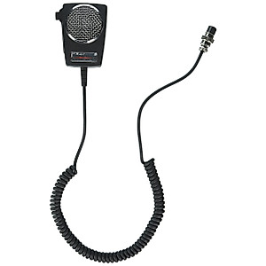 Astatic 302-10005 D104M6B Amplified Ceramic Power 4-Pin CB Microphone, Black
