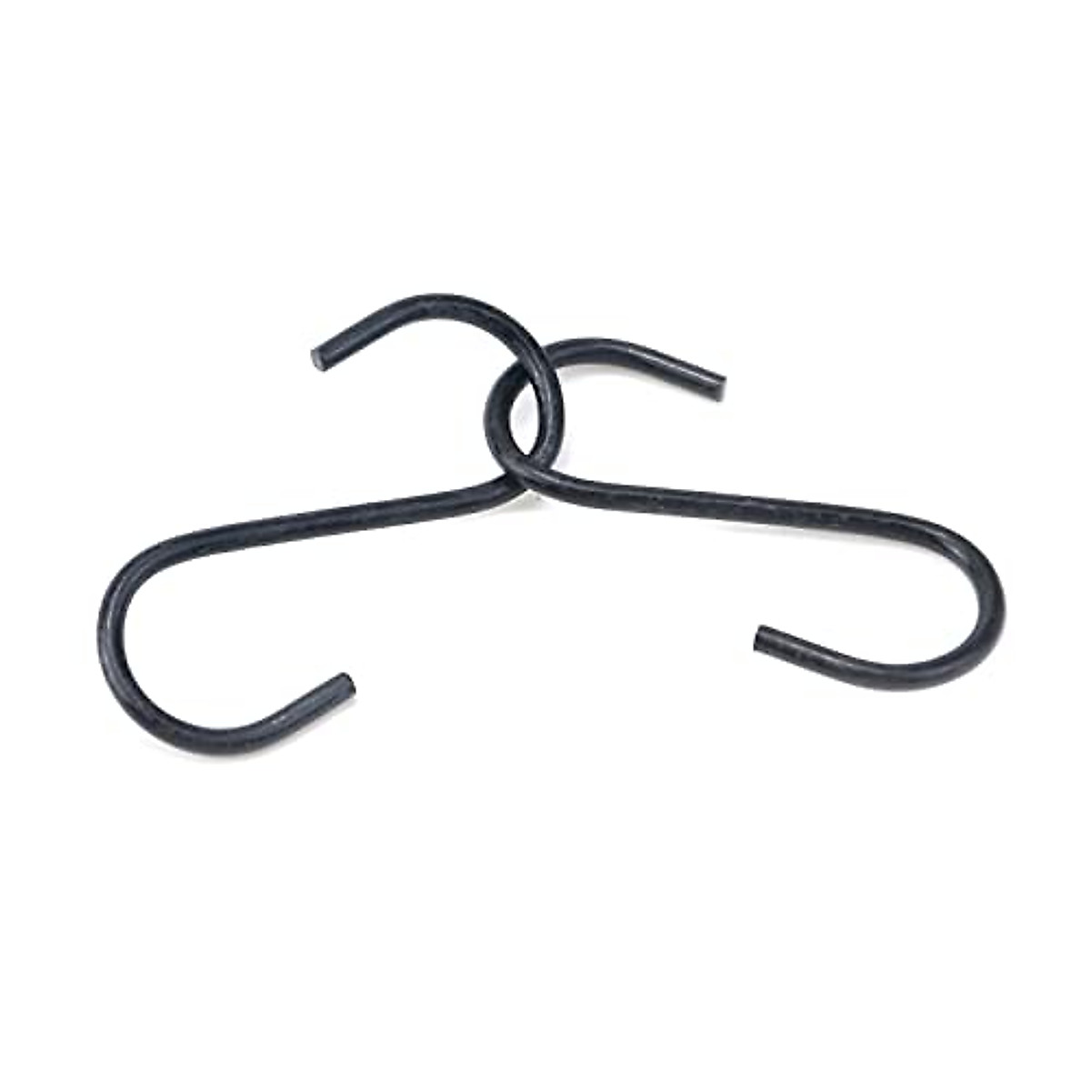 Meprotal 50pcs S Hooks 1.7inch, Black Mini Ornament Hooks Iron Hooks Hanger Small S Hooks for Hanging Jewelry Kitchenware Plants