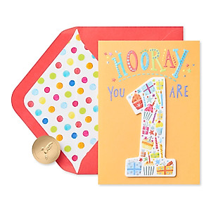 Papyrus 1st Birthday Card (Something To Celebrate)