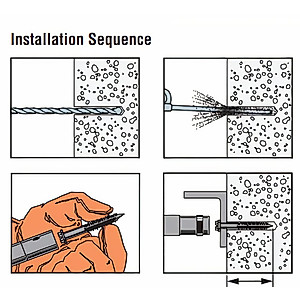 ((Qty 640) Concrete Screws 3/16” x 1 1/4” P/Flat Head for Anchoring to Masonry, Block or Brick Stucco 64 Pack 6 Drill Bits