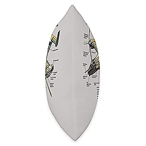 VTOL STOL Tiltrotor Airplane USA Air Force CV-22 V-22 Osprey Aircraft US Military Helicopter Throw Pillow, 16x16, Multicolor