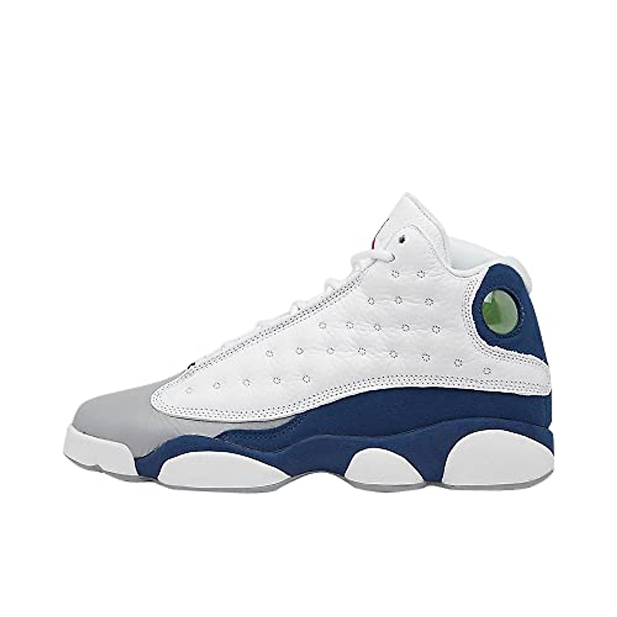 Jordan Boy's Air Jordan 13 Retro (Big Kid) White/Fire Red/French Blue/Light Steel Grey 5.5 Big Kid M