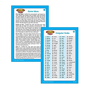 Super Duper Publications | Irregular Verbs in Sentences Photo Fun Deck Flash Cards | Educational Learning Resource for Children