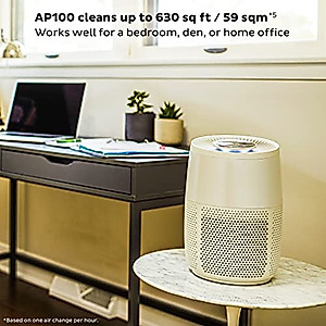 Instant HEPA Quiet Air Purifier, From the Makers of Instant Pot with Plasma Ion Technology for Rooms up to 630ft2; removes 99% of Dust, Smoke, Odors, Pollen & Pet Hair, for Bedrooms & Offices, Pearl