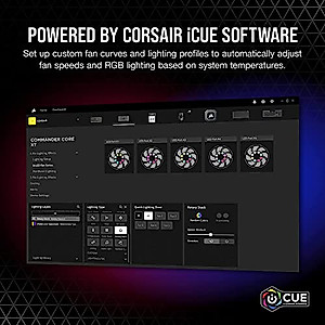 CORSAIR iCUE COMMANDER CORE XT, Digital Fan Speed and RGB Lighting Controller