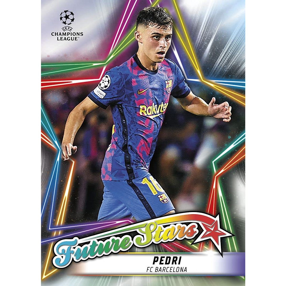 2021-22 Topps UEFA Champions League Chrome Soccer Hobby Box (18 Packs/4 Cards: 1 Auto)