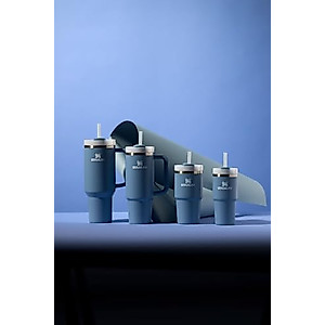 Stanley Quencher H2.0 Tumbler with Handle and Straw 30 oz | Flowstate 3-Position Lid | Cup Holder Compatible for Travel | Insulated Stainless Steel Cup | BPA-Free | Indigo