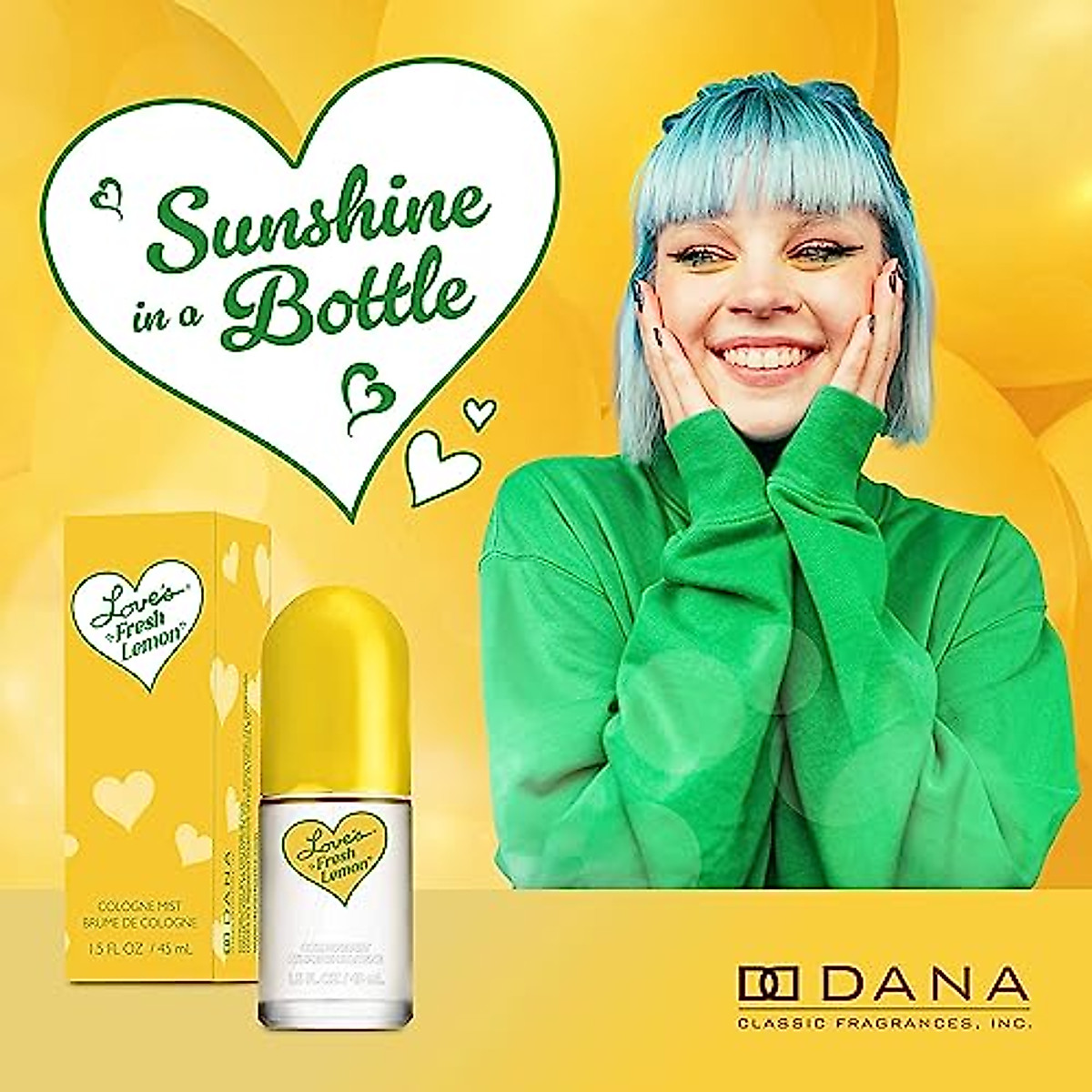 Dana Love's Fresh Lemon Cologne Mist 1.5 Fl. Oz.