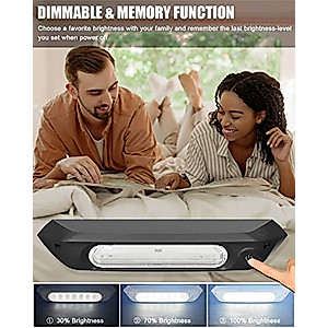 OPPKEPT LED RV Lights Exterior with 3-Level Dimmer Switch, Upgrade 12V/28V 900 Lumen RV Led Porch Light Replacement Lighting Fixtures for RVs Trailers Campers Yacht, IP67 Waterproof (Black)
