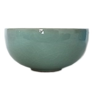 Bowl Celadon Glazed Chinese Rice 4.5Inch with Cracking(1, Light Grey)