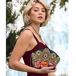 Mary Frances womens Princess Crossbody Crown Handbag Shoulder Bag, Multi, One Size US