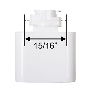 Direct-Lighting H System 3000K GU10 LED Track Lighting Head White - 3000K Warm White 7.5W LED Bulb 50154L-3K-WH