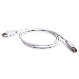 C2G 13172 USB 2.0 A to B USB Cable, 6.56 Feet (2 Meters), White
