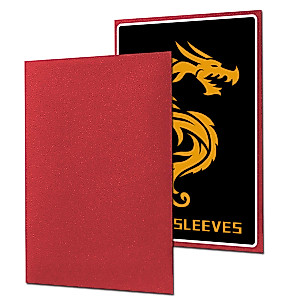 200Pcs Trading Card Sleeves Top Loader,Penny Card Sleeves Fit for Magic,MTG and Yugioh Cards, Baseball,Football, Baskteball Cards(Red)