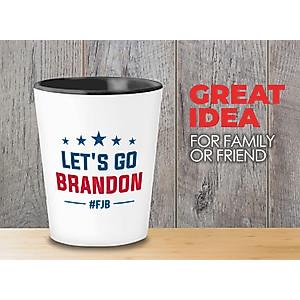 Bubble Hugs Politics Shot Glass 1.5oz - Let's Go Brandon #FJB - FJB Sarcastic Politican Trump Vote American Election Anti Biden Government Liberals
