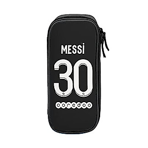 Lionel Paris PSG #30 Messi 2021 Big Capacity Pencil Pen Case for Office College School Large Storage High Capacity Bag Pouch Holder Box
