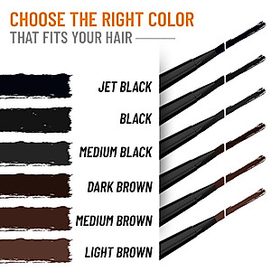 Beard Pen Filler for Men - Barber Styling Grooming Pencil - Waterproof Proof, Sweat Proof, Long Lasting Solution with Natural Finish - Cover Beard and Scalp Patches in Seconds - Dark Brown 1 Pack