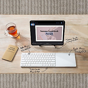 Twelve South MagicBridge | Connects Apple Magic Trackpad 2 to Apple Magic Keyboard Allowing Them to be one Unit for Desk or Lap use - Trackpad and Keyboard not Included