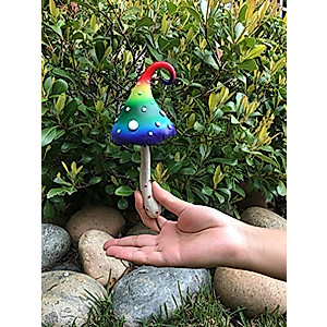 Magical Miniature Garden 7" Mushroom Collection (3 Pack) - 3 Fairy Garden Beautiful Miniature Mushrooms Included. A Gnome - Fairy Garden Accessory