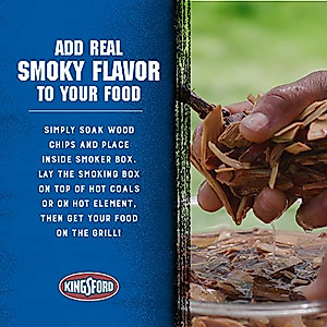 Kingsford Stainless Steel Smoker Box for Grill | Smoking Box for All Grills | Heavy Duty BBQ Accessories | Easy Way to Turn Any Grill Into A BBQ Smoker