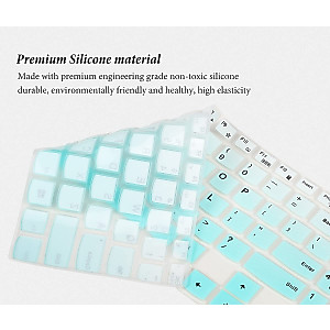 Keyboard Cover for 2023 Lenovo LOQ 15.6" 16"/Legion 7 7i 16ITHg6/Legion Pro 7 7i Gen 8,Lenovo Legion 5 Pro/Legion 7 7i Slim 15,Lenovo Legion 5 5i 5p 5pi 15.6" 17.3" Gaming Laptop Skin-Gradual Mint