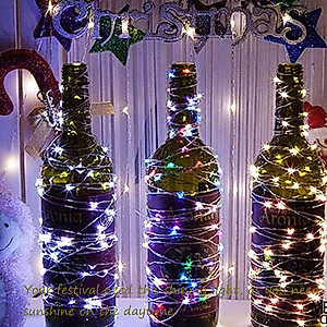 Huakway USB LED String Lights 33ft 8 Modes (2-Pack) 100 LEDs Remote Control Timer Waterproof 4 Color Mini Flexible Copper Wire Outdoor Indoor Deco Dorm Home Garden Party