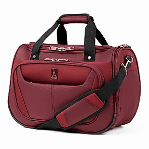 Travelpro Maxlite 5 Softside Lightweight Underseat Carry-On Travel Tote, Overnight Weekender Bag, Men and Women, Burgundy, 18-Inch