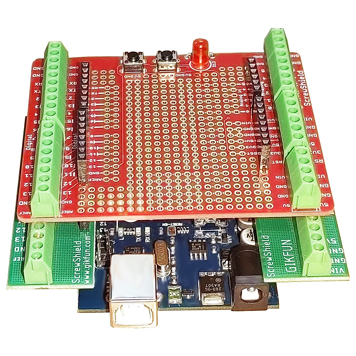 Gikfun Prototype Shield DIY KIT for Arduino UNO R3 (Pack of 2 Sets) GK1025