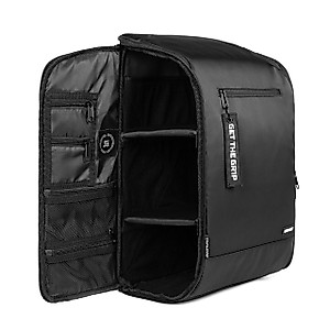 GRIPMODE travel backpack with laptop compartment black - backpack with two adjustable and removable interior walls - 27 l capacity sports backpack for ladies and men