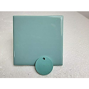 Surf Green 4 inch Blue Aqua Glow Ceramic Tile 4.25 in 4x4 Subway Square Daltile Color 0197 Classic Color 105 Box 10 Piece