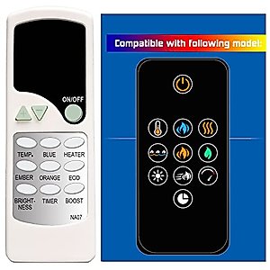Replacement for Napoleon Fireplace Heater Remote Control NEFB26H NEFB30H