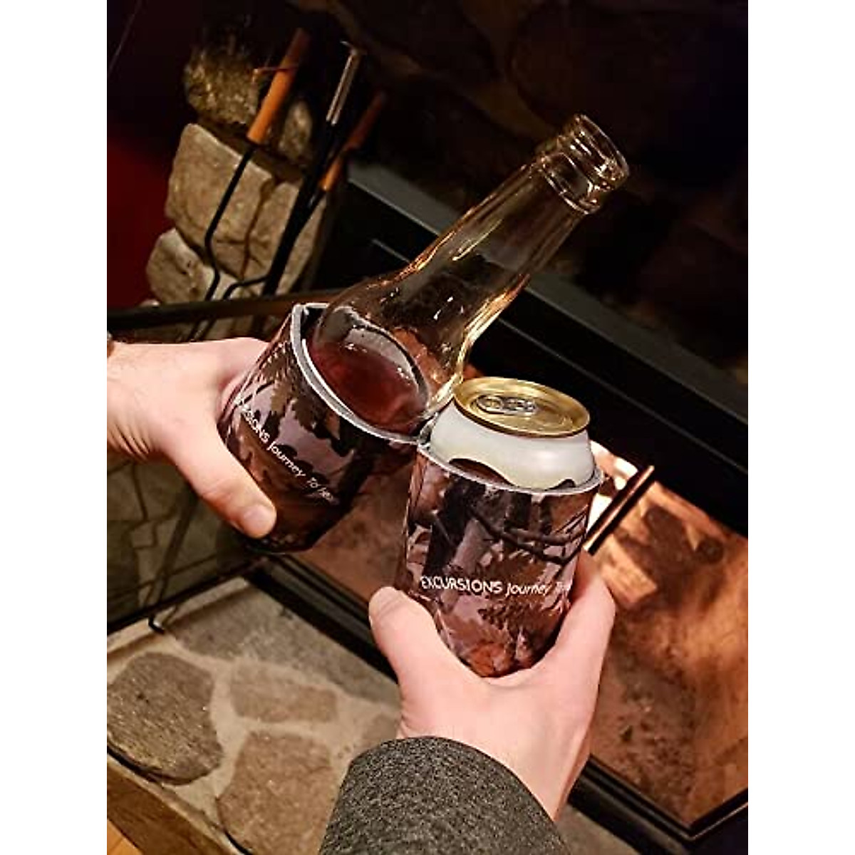 Fireplace Blow Poker Bundle with InstaFire Starter - All in one Fire Poker, Blow Poke, Rake Tool