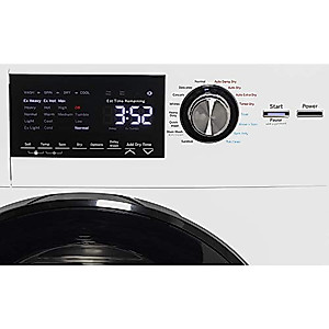 GE GFQ14ESSNWW 24" Electric Front Load Washer Dryer Combo with 2.4 cu. ft. Capacity, 14 Cycles, Electronic Touch, in White
