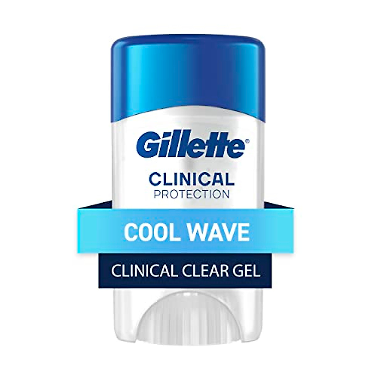 Gillette Clinical Strength Clear Gel Men's Antiperspirant and Deodorant, 72-Hour Sweat Protection, Cool Wave, #1 Clinical Brand For Men, 1.6 oz (Pack of 3)