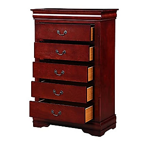 ACME Furniture Louis Philippe Chest, Cherry, One Size