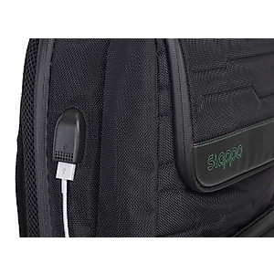 Slappa Gamma Series Gaming Laptop Backpack with Water resistant Zippers; Fits up to 15" Laptops (SL-GAMMA-LAPTOP-BP)