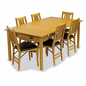 Stakmore Company, Inc. Mission Style Expanding Dining Table Finish: Fruitwood