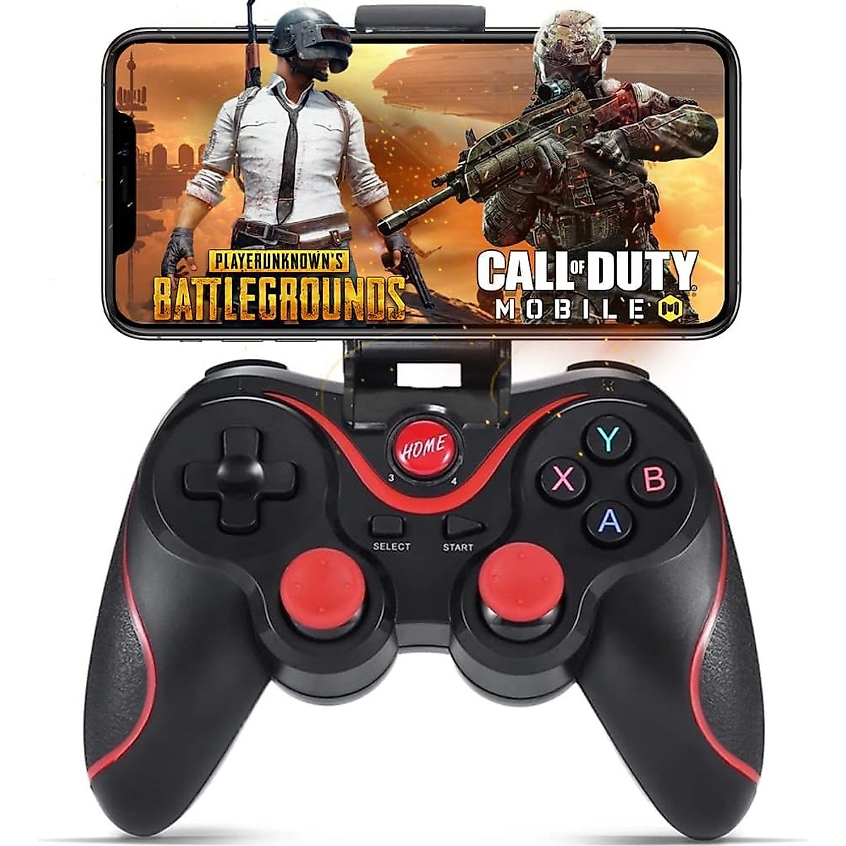Megadream Android Gamepad Controller, Wireless Key Mapping Gamepad Joystick Perfect for PUBG Mobile & Call of Duty, Compatible for Samsung Galaxy HTC LG Other Phone, Not for iOS/PC