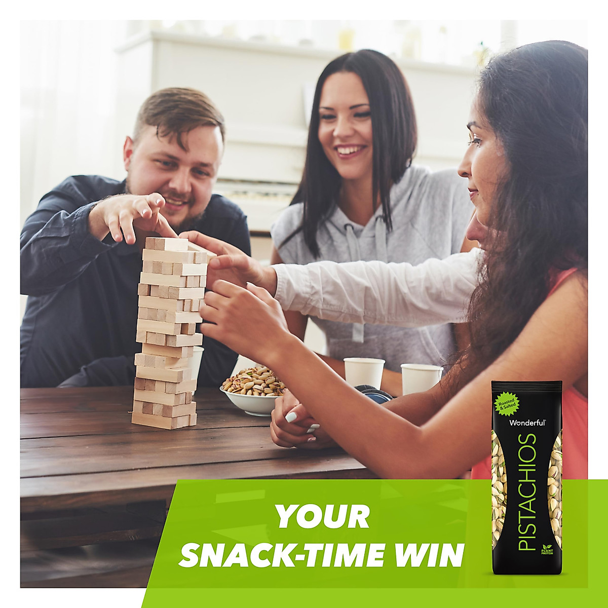 Wonderful Pistachios In Shell, Roasted & Salted Nuts, 32 Ounce Bag, Protein Snacks, Gluten Free Snacks, Healthy Snacks