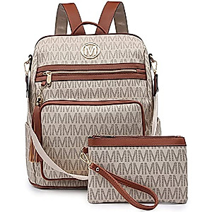 MKP Women Fashion Backpack Wallet Purse 4 Sets