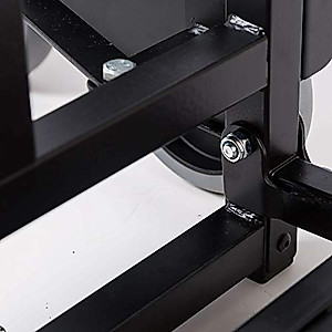 Hihone Stair Climbing Cart,330LBS Capacity Folding Stair Climber Hand Truck 6 Wheels & 2 Backup, Adjustable Handle Length Dolly Cart Trolley for Stairs, Flat Ground