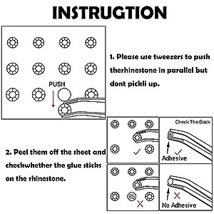 NOOEPC Face Gems Hair Gems, Self-Adhesive Face Jewels Eye Jewels Rhinestones 3/4/5/6 mm DIY Face Gems Stick on, Hair Body Rhinestones Gems Crystals Pearls for Face Eyes Makeup Body, Crafts