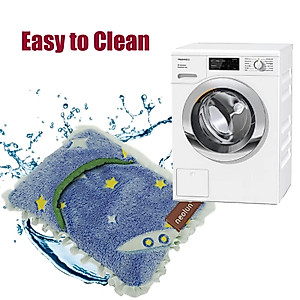 neolun Rabbit Bunny Bed Guinea Pig Bed Noctilucent Mats Plush Bunny Pad Mats Small Animal Dog Cat Bed Dog Crate Kennel Pad Mat Hamster Cozy Dog Bed Mat for Small Animal(Blue)