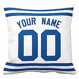Indianapolis Throw Pillow Custom Any Name and Number for Men Youth Boy Gift