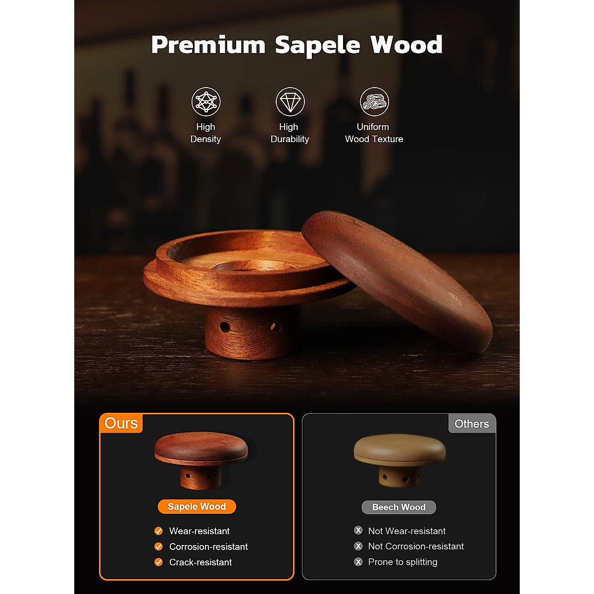 Cocktail Smoker Kit with Torch, [8 Flavors Wood Chips] Domxty Old Fashioned Cocktail Kit/Bourbon/Whiskey Smoker Infuser Kit for Coffee and Flavor Drink, Gifts for Men, Father & Husband (No Butane)