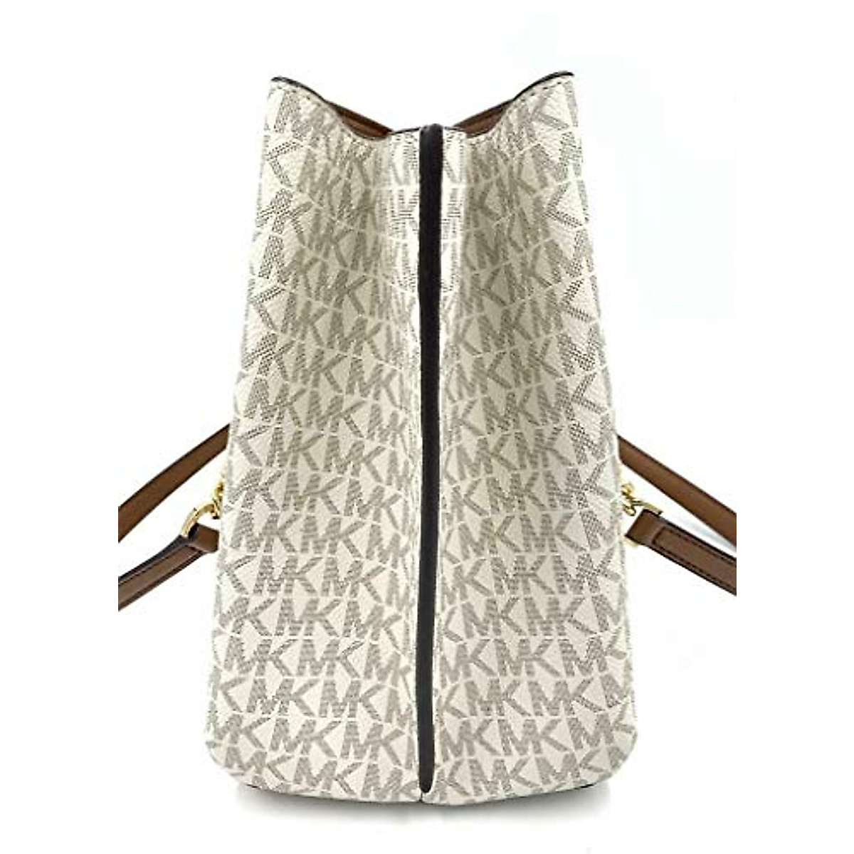 Michael Kors TEAGEN CHAIN SATCHEL SHOULDER BAG VANILLA PVC