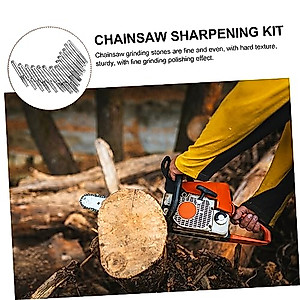 ULTECHNOVO Hand Tools 12pcs 4.8 chainsaw grinding stones chainsaw burr grinding stone chainsaw accessories grinding head Tool