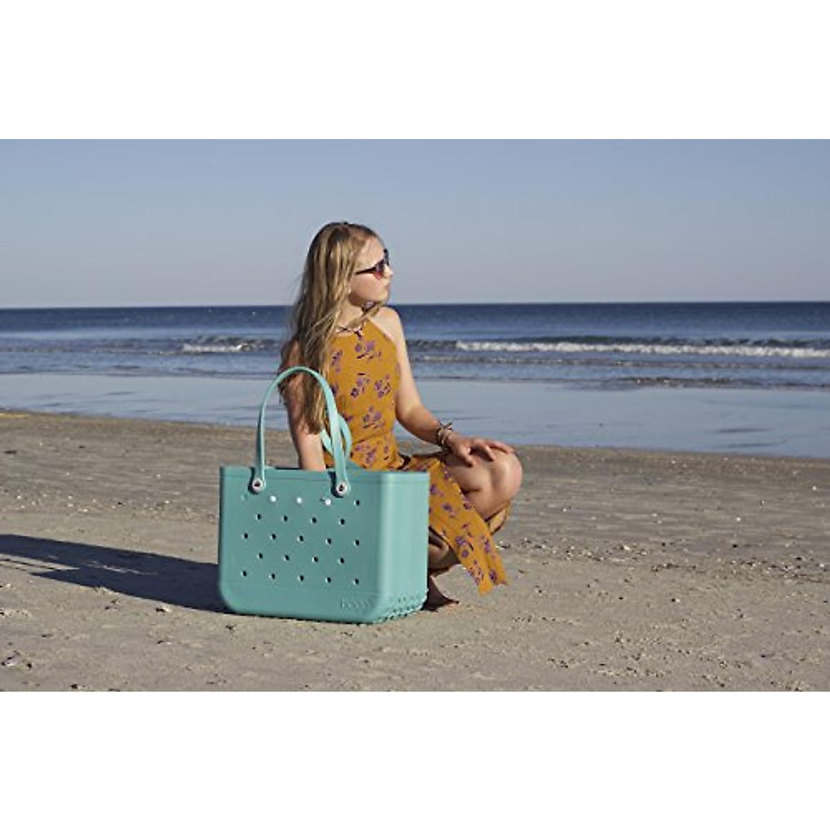 BOGG BAG Original X Large Waterproof Washable Tip Proof Durable Open Tote Bag for the Beach Boat Pool Sports 19x15x9.5 - Lightweight Tote Bag - Rubber Bags For Women - Patented Design